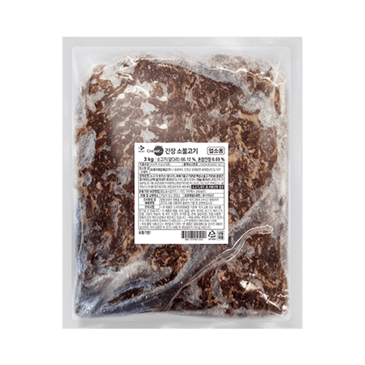 [차별화상회] CJ 크레잇 냉동 간장소불고기 3kg/EA